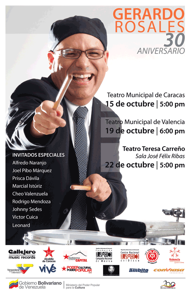 Gerardo Rosales en Venezuela… Celebrando su 30 Aniversario musical ...