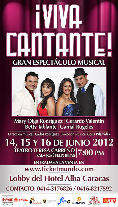 EL MUSICAL »VIVA CANTANTE» SE ESTRENA EN EL TERESA CARREÑO | Rumberos